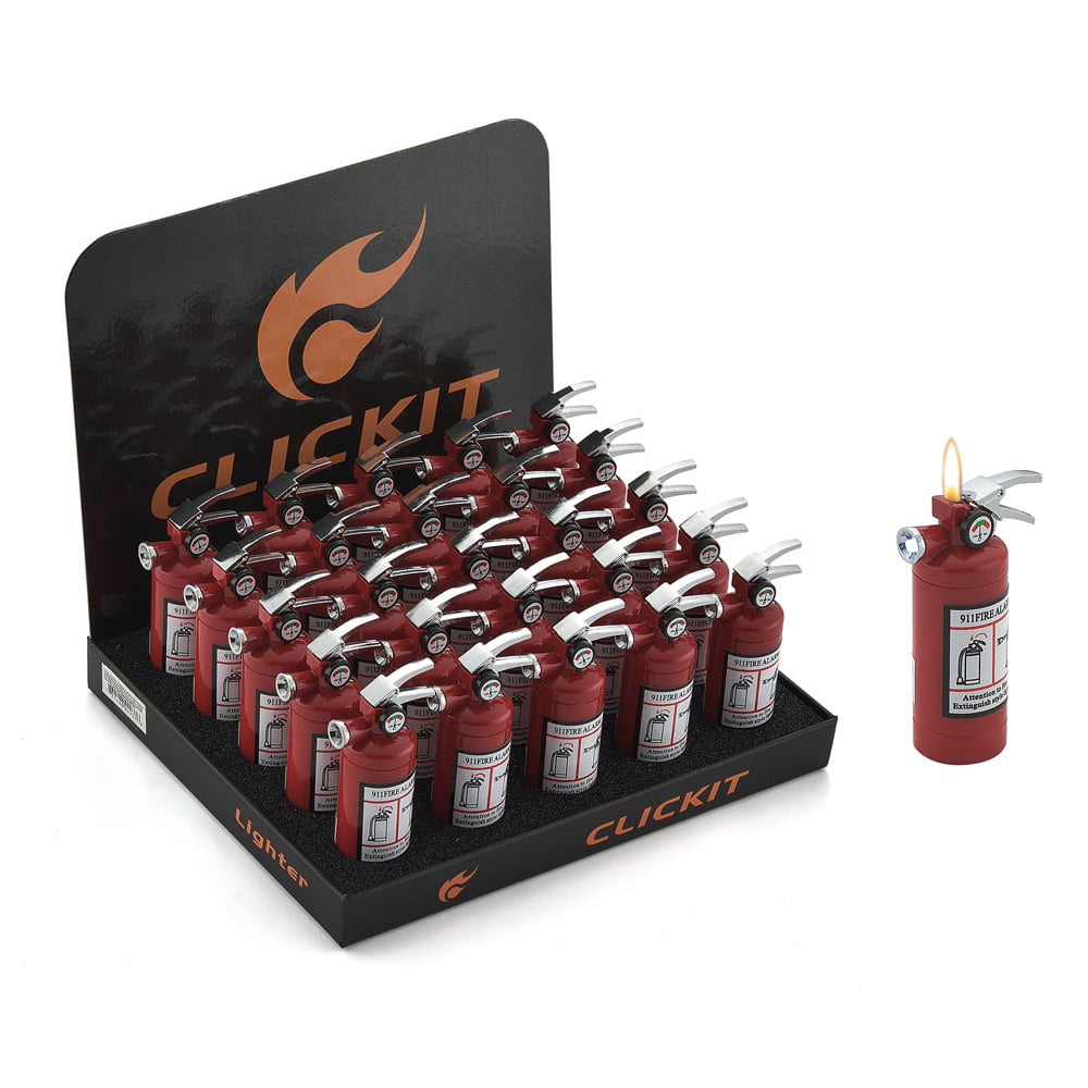 CLICKIT FIRE EXTINGUISHER FLAME LIGHTER 25CT – Austin Wholesale Supply